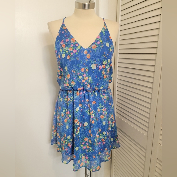 Lush | Dresses | Lush Blue Floral Sundress | Poshmark